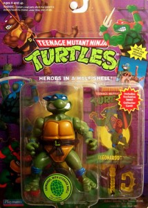 Playmates 1994 – Leonardo with Storage Shell – Teenage Mutant Ninja Turtles
